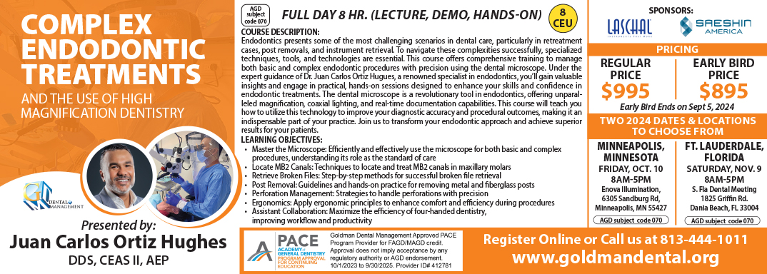 Complex Endodontic Treatment and the Use of High Magnification ...